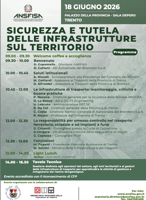 ANSFISA * INFRASTRUTTURE - SICUREZZA E PREVENZIONE DEL DISSESTO ...